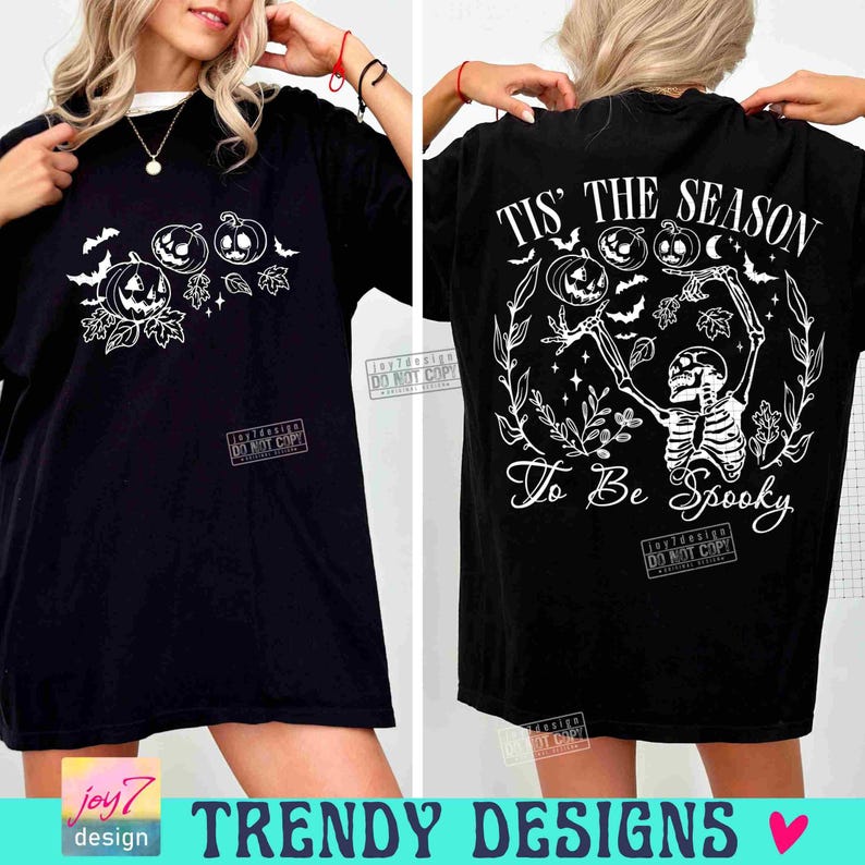 Tis the Season to Be Spooky PNG SVG Funny Halloween Skeleton Svg Spooky ...