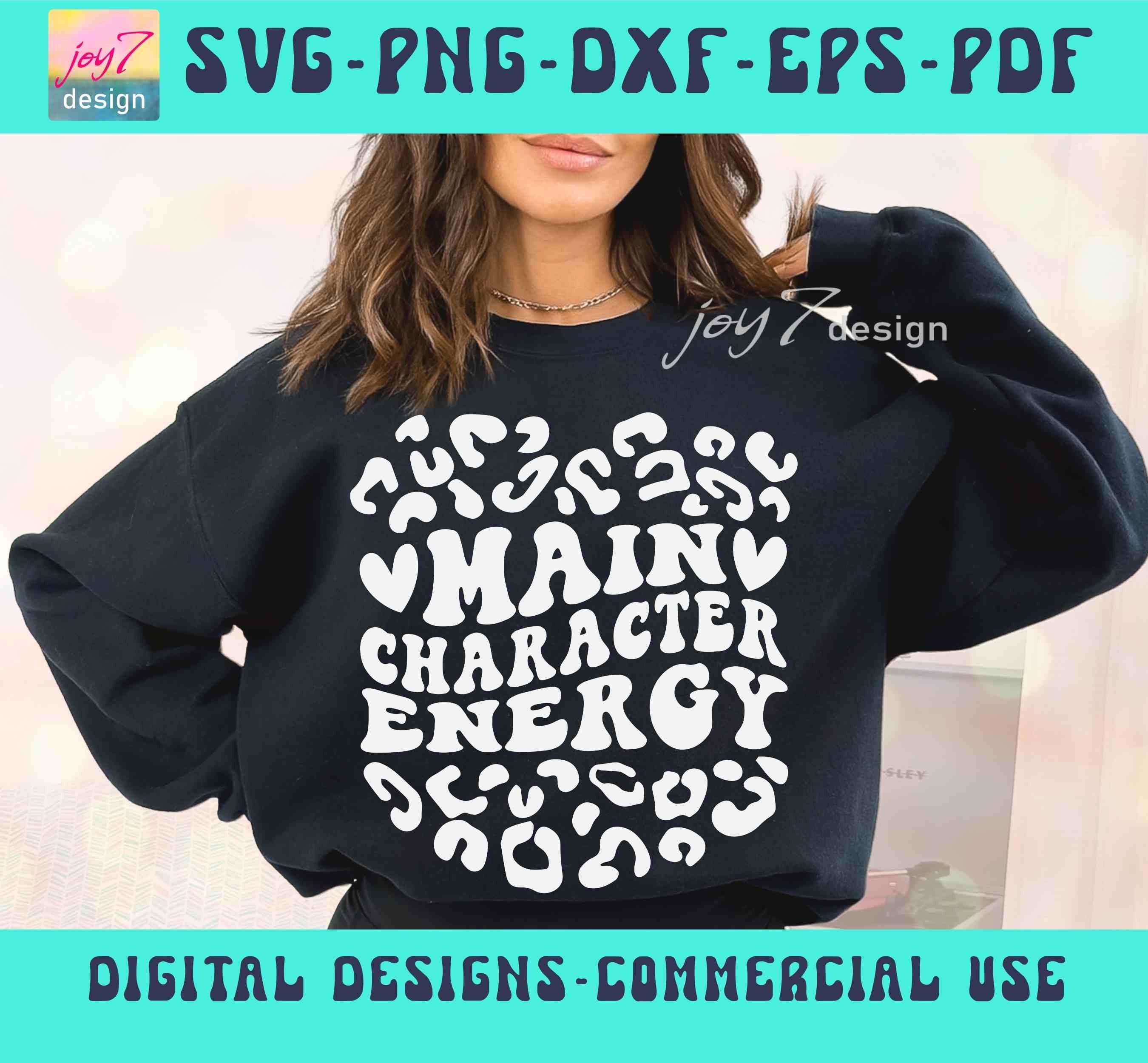 Energy SVG PNG Main Character Energy Anxiety Svg Leopard - Etsy
