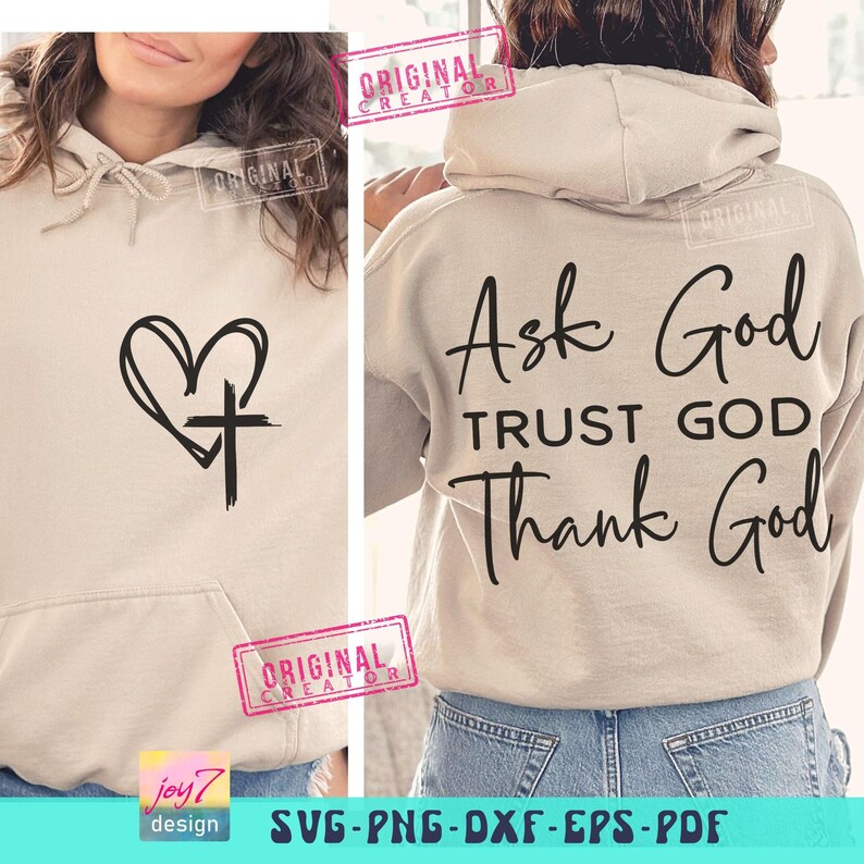 Trust God SVG PNG Bible Quote Svg Retro Christian Svg Boho Christian ...