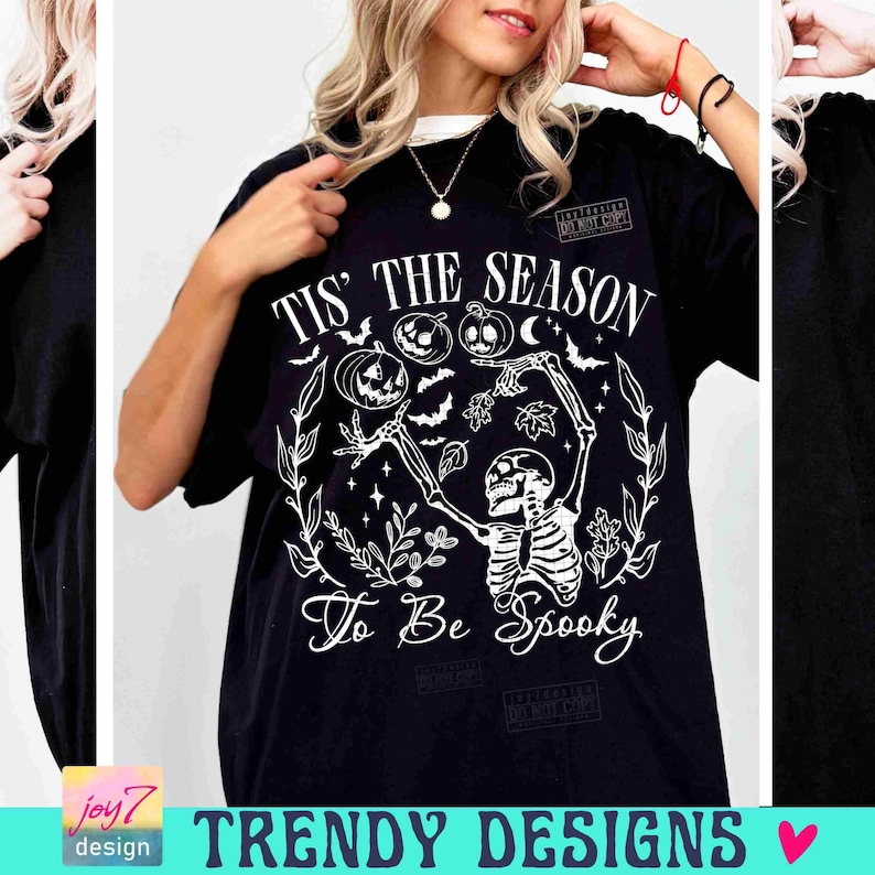 Tis the Season to Be Spooky PNG SVG Funny Halloween Skeleton Svg Spooky ...