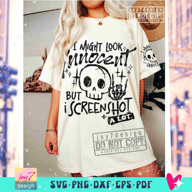 I Might Look Innocent Sarcastic SVG PNG Funny Adult Humor Skeleton Svg ...