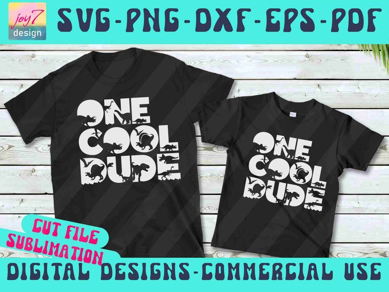 One Cool Dude SVG PNG Dad and Son Matching Shirts Png Svg - Etsy