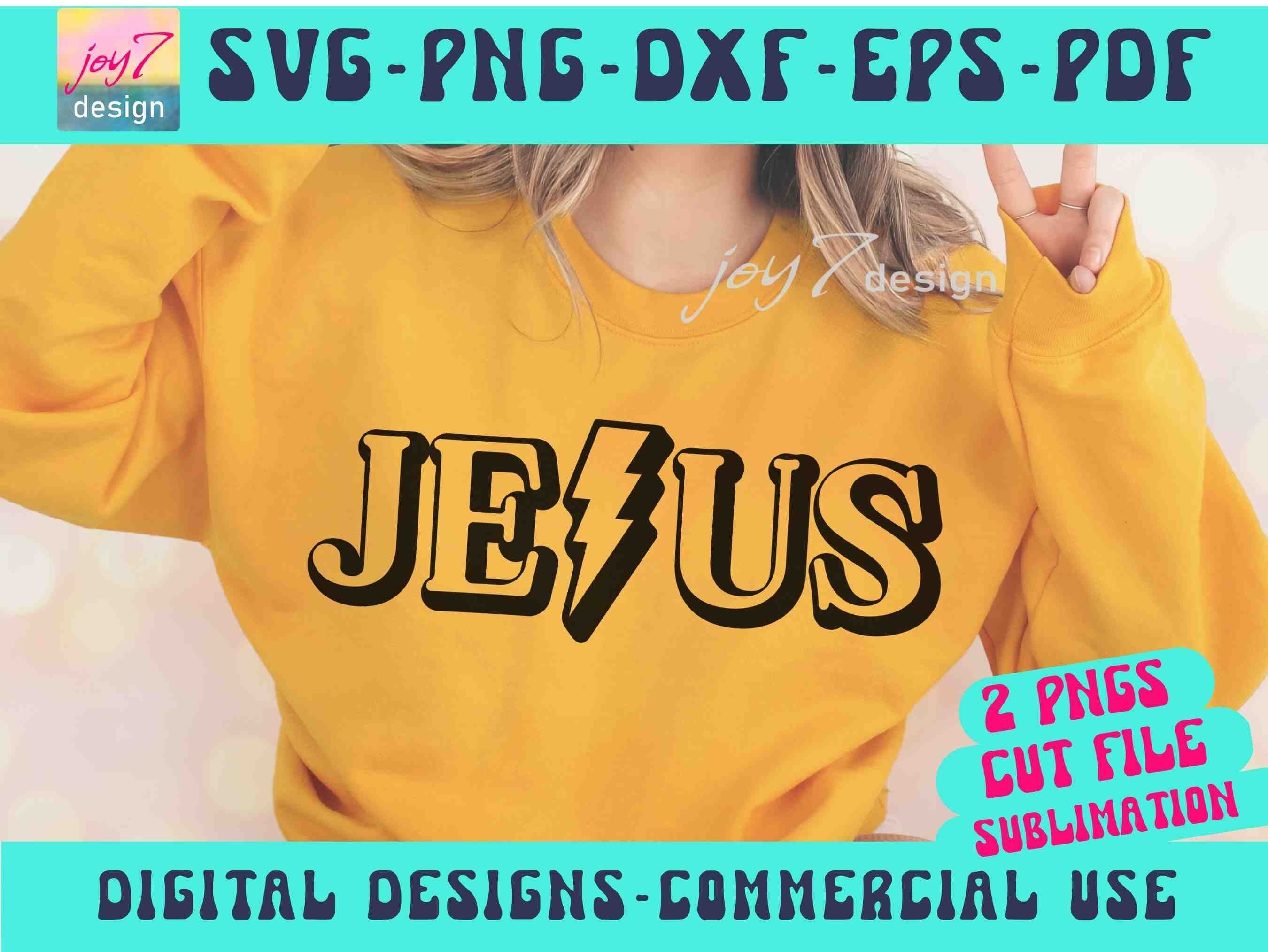 Jesus SVG PNG Lightning Bolt Svg Jesus is Love Jesus Shirt - Etsy UK