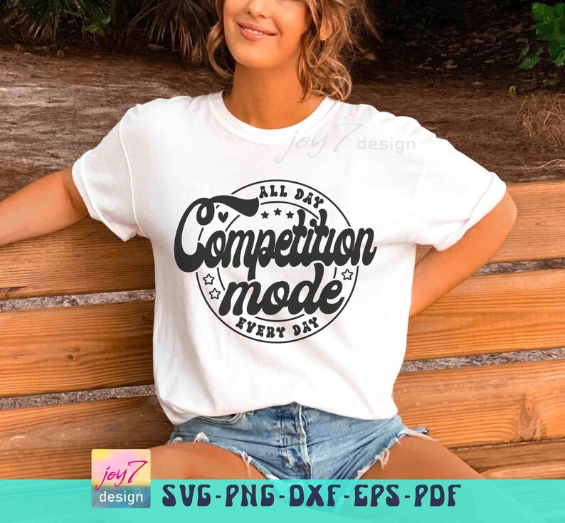 Competition Mode SVG PNG, Cheerleader Cut Files, Cheerleader Svg, Cheer ...