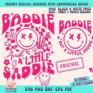 Baddie SVG PNG Saddie Baddie Funny Sarcastic Svg Petty Svg Positive ...