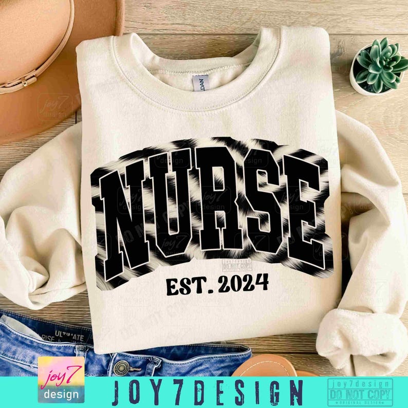 Nurse Est Zebra Print PNG Nurse Shirt Png Gift for Nurse Zebra Png ...
