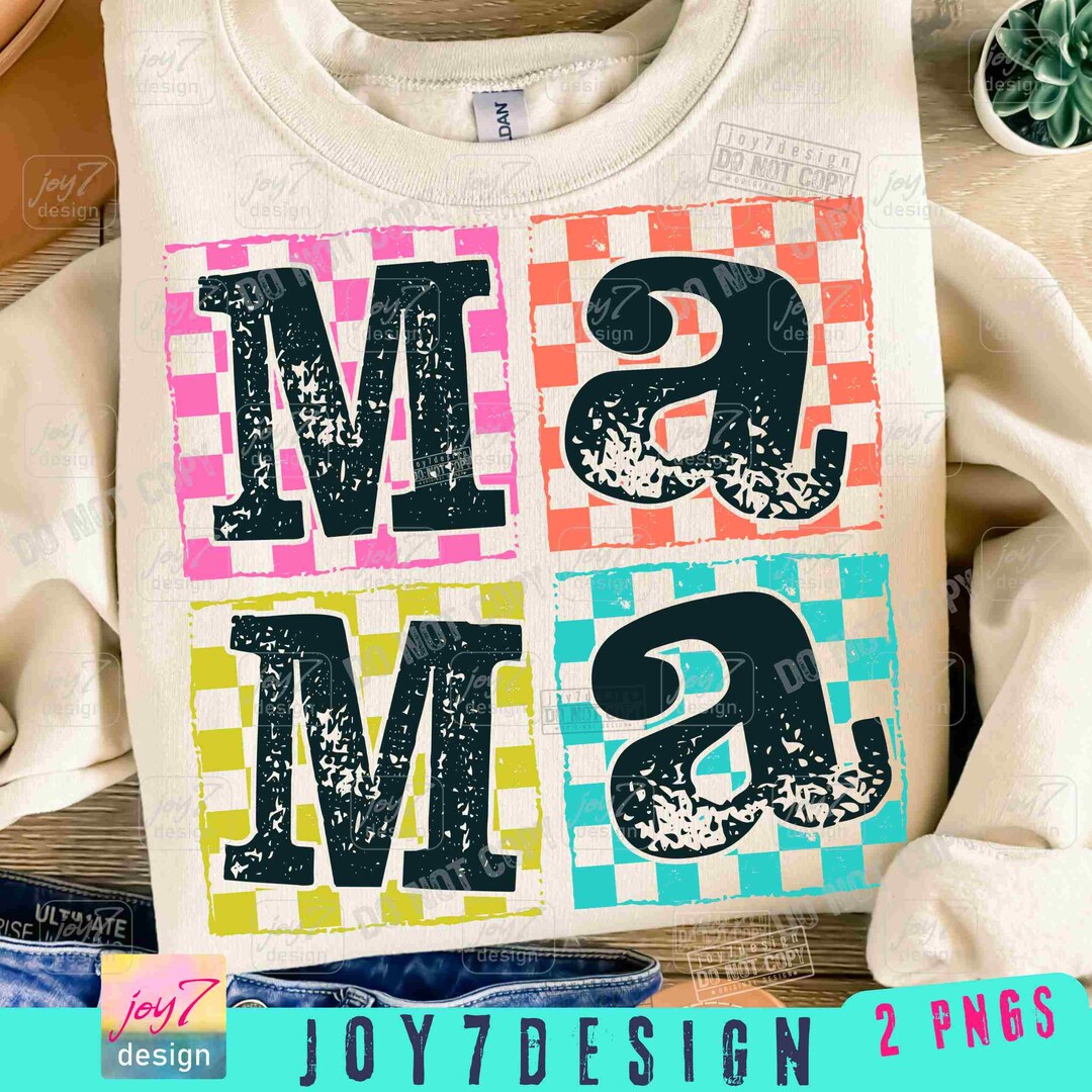 Checkered Mama PNG Retro Mama Png Funny Mom Png Trendy Mama Shirt ...