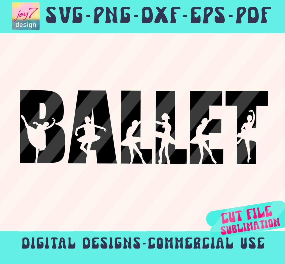 Ballet SVG PNG Pdf Ballerina Svg Ballet Dancer Dance Life - Etsy Ireland