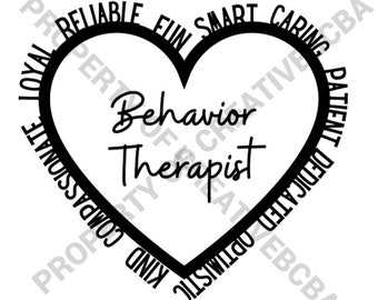 Behavioral Therapist Svg, Behavior Therapist Svg Bundle, BT Svg, ABA ...
