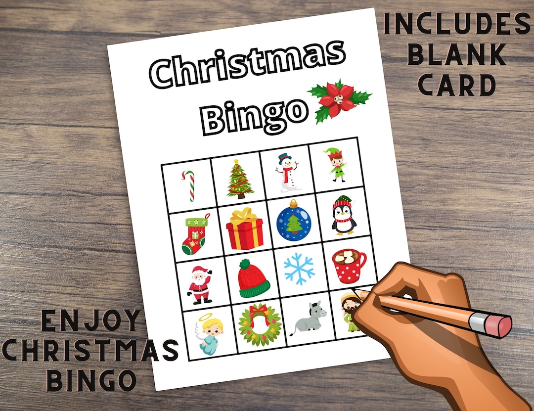 Printable Christmas Bingo Cards - Etsy
