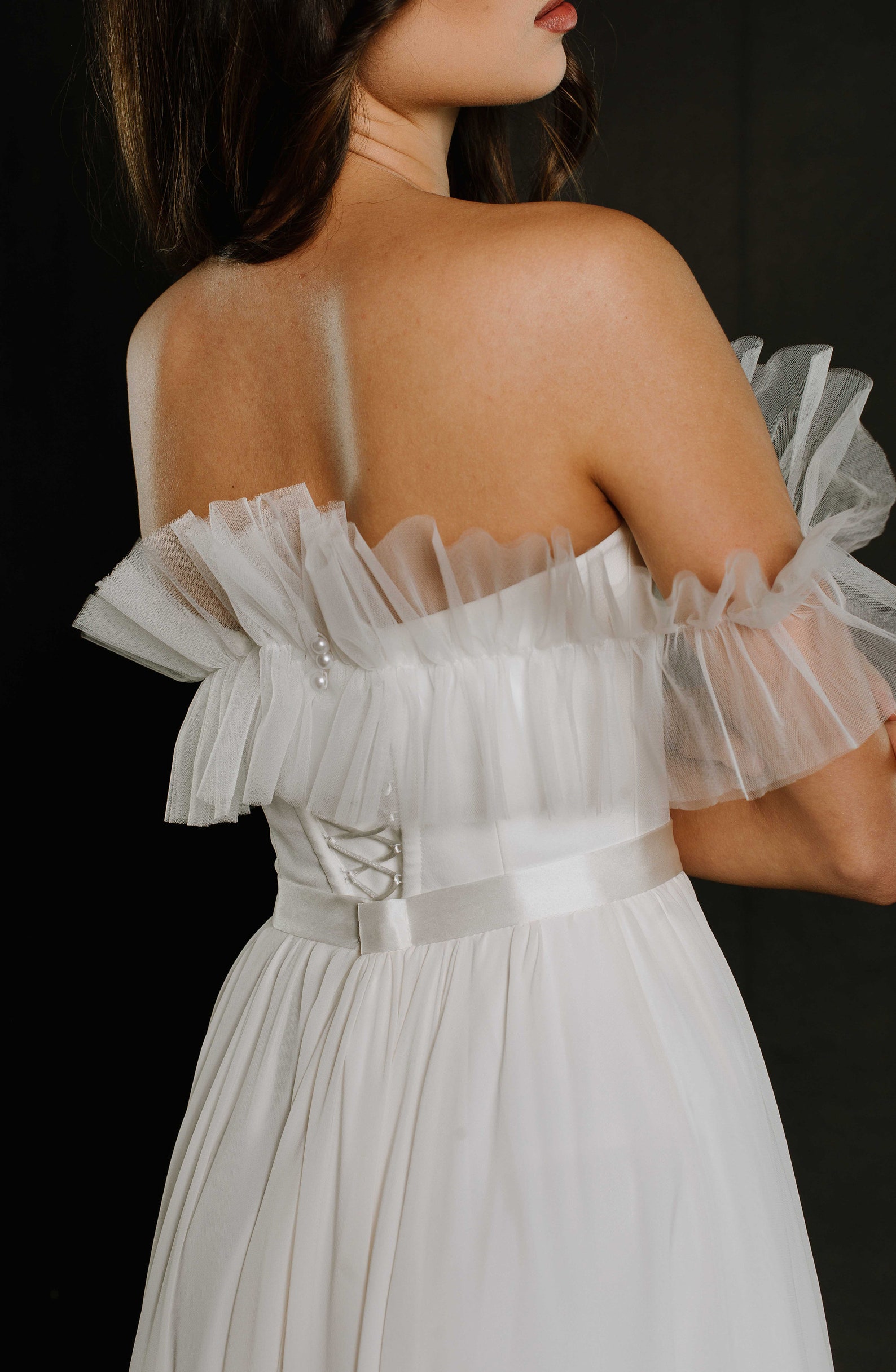 Detachable Wedding Dress Straps off Sleeves White off Shoulder Straps ...
