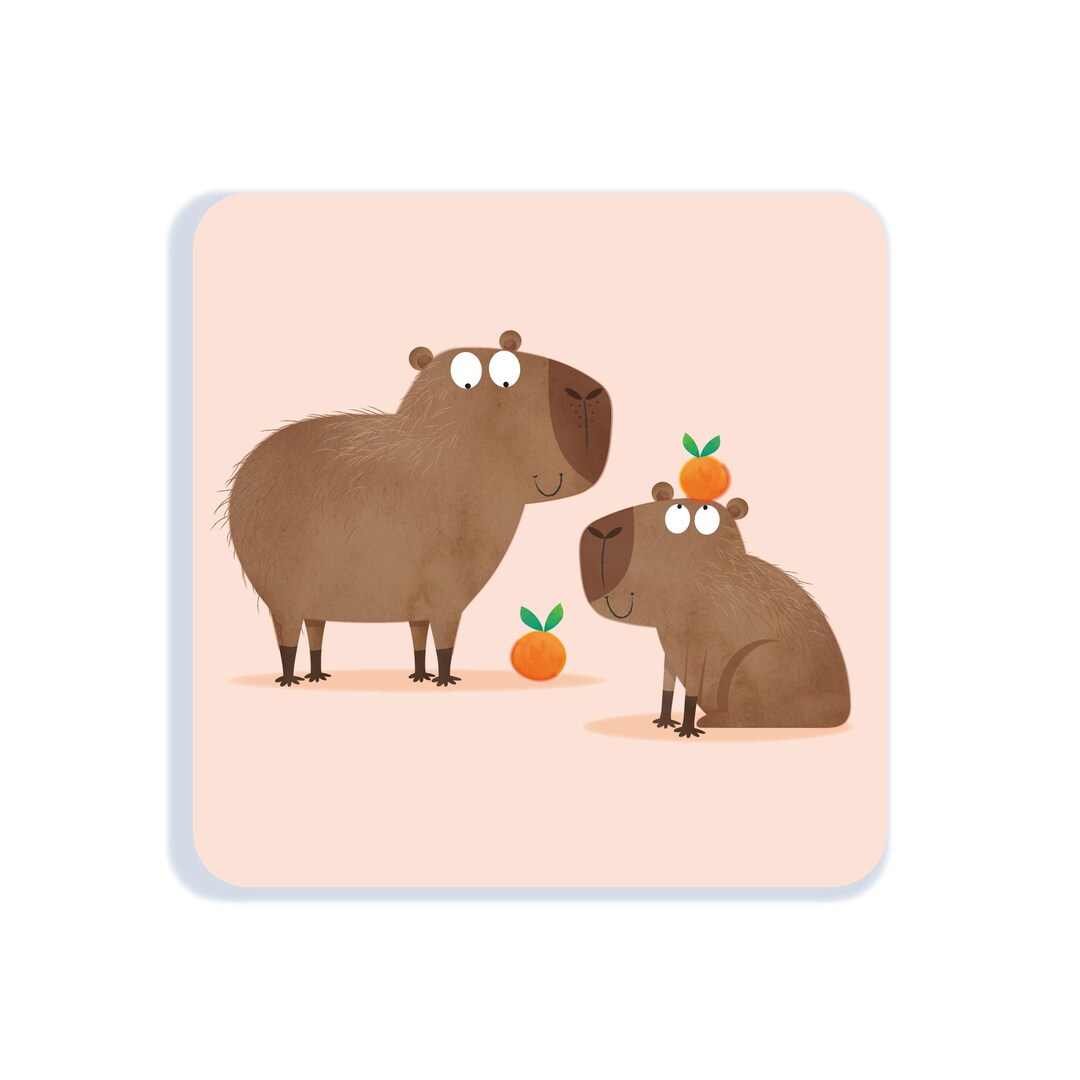 Capybara Coaster - Etsy
