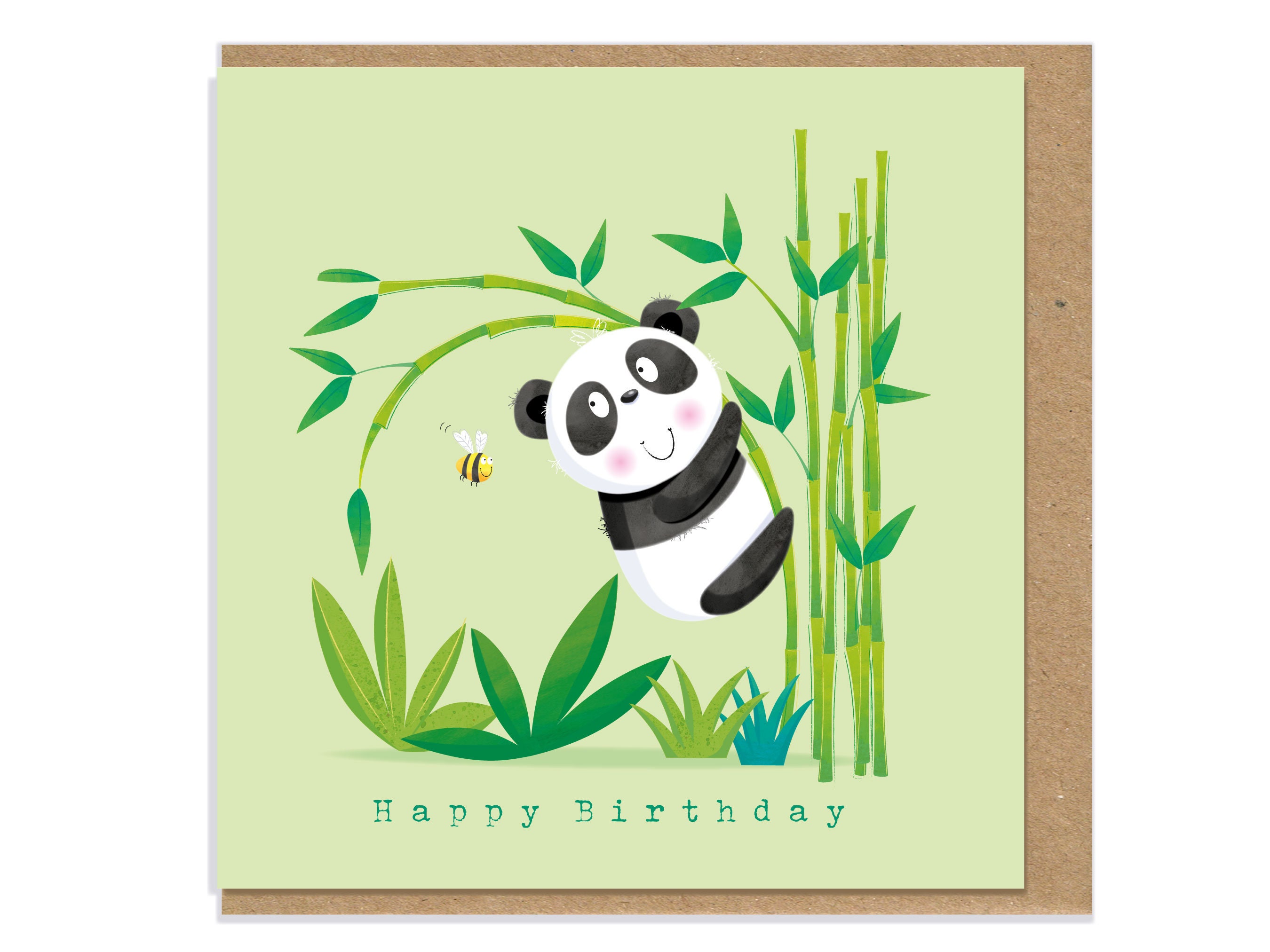 Panda Birthday Card/ Cute Panda Card/ Animal Themed Card / Joyful ...