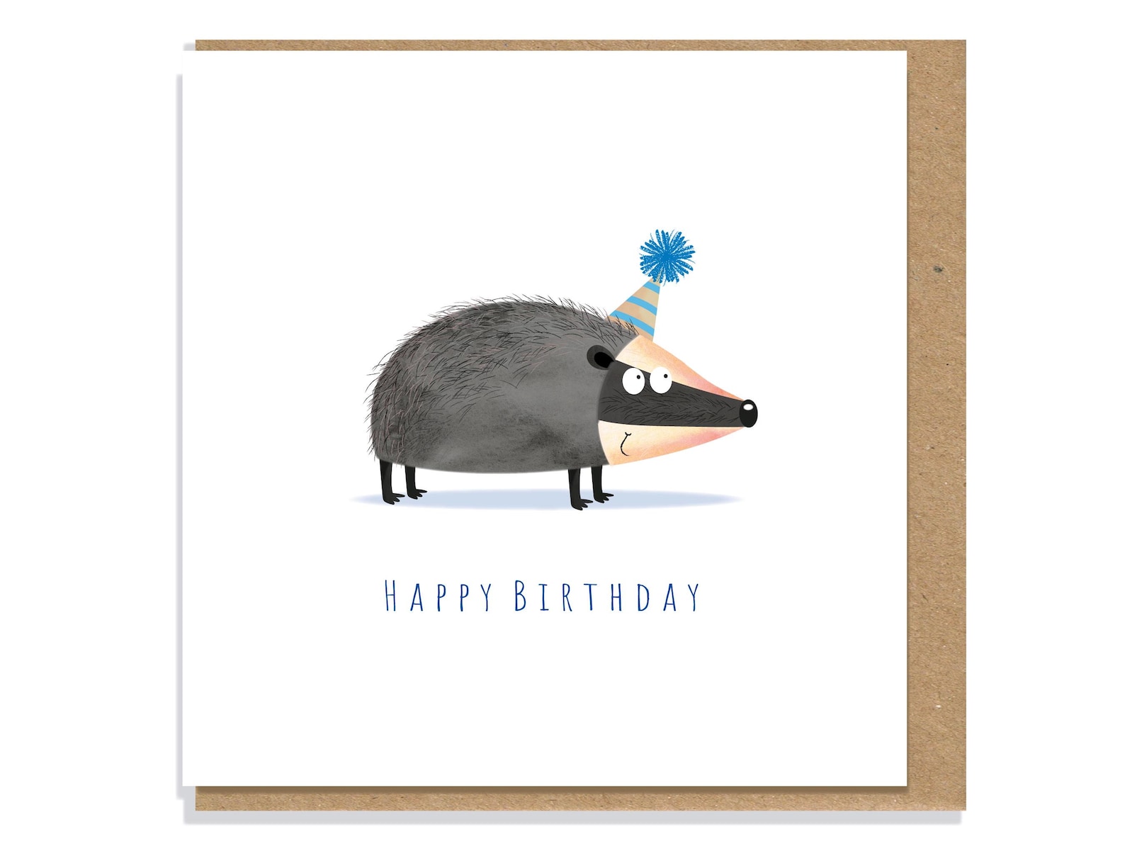 Badger Birthday Card / Animal Themed Birthday Card/ Animal in a Party ...