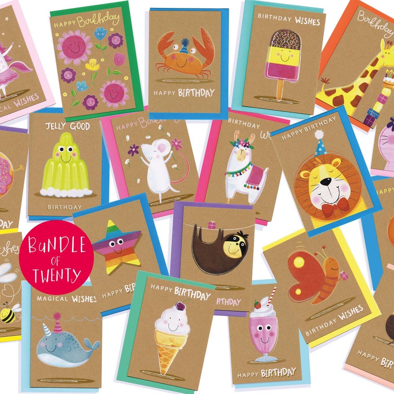 Kids Birthday Card - Etsy