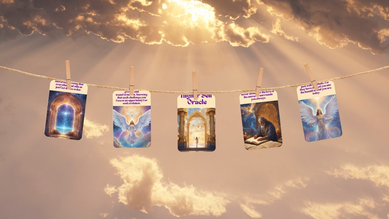 Digital Download | Printable Oracle Deck | Higher-self Message Cards ...