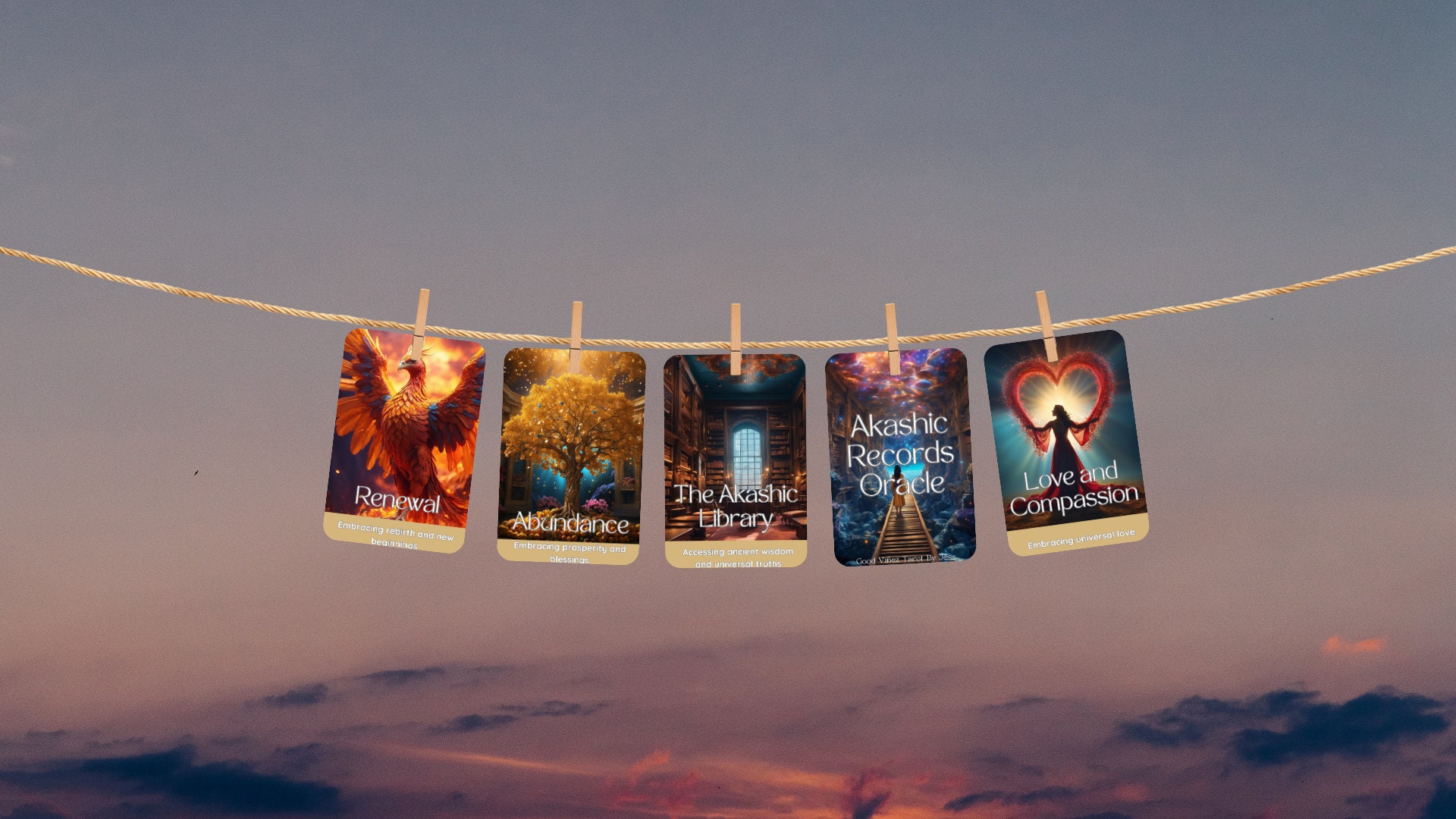 Akashic Record Oracle Deck, Printable Tarot Cards (digital Download) - Etsy