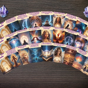 Digital Download | Printable Oracle Deck | Higher-self Message Cards ...