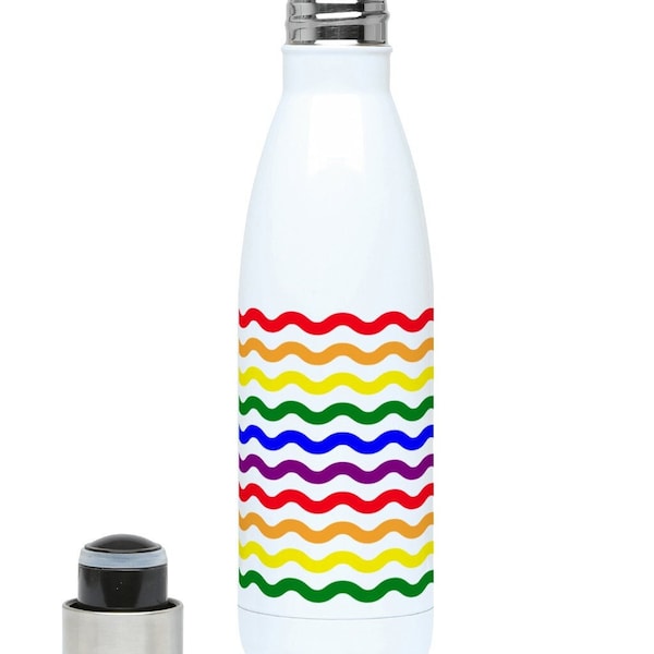 Rainbow Water Bottle - Etsy UK