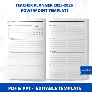 2024-2025 Teacher Planner Printable | Teacher Binder | Teacher Plan ...