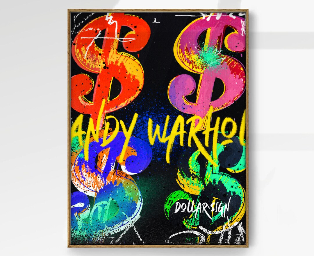 Andy Warhol Print, Dolor Sign Poster, Pop Art Print, Modern Art Poster ...