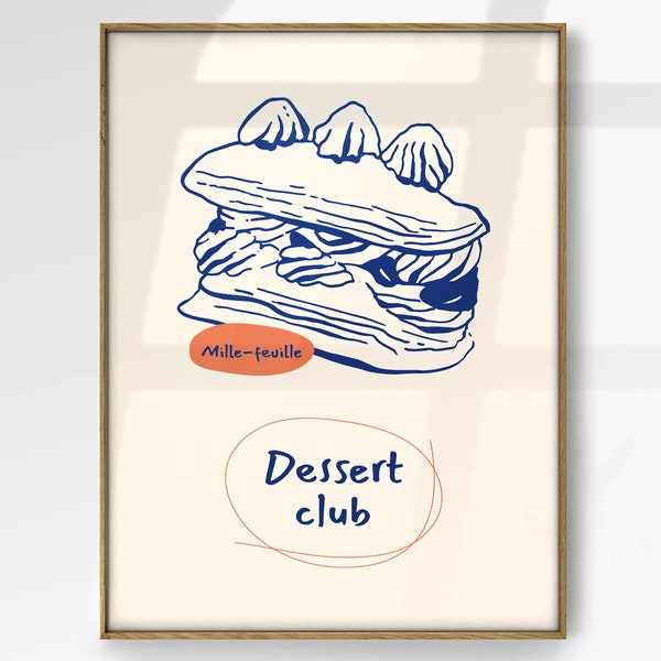 Dessert Poster - Etsy