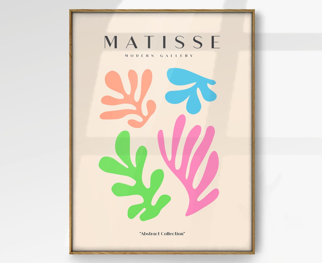 Henri Matisse Poster, Abstract Wall Art, Modern Art Print, Minimalist ...