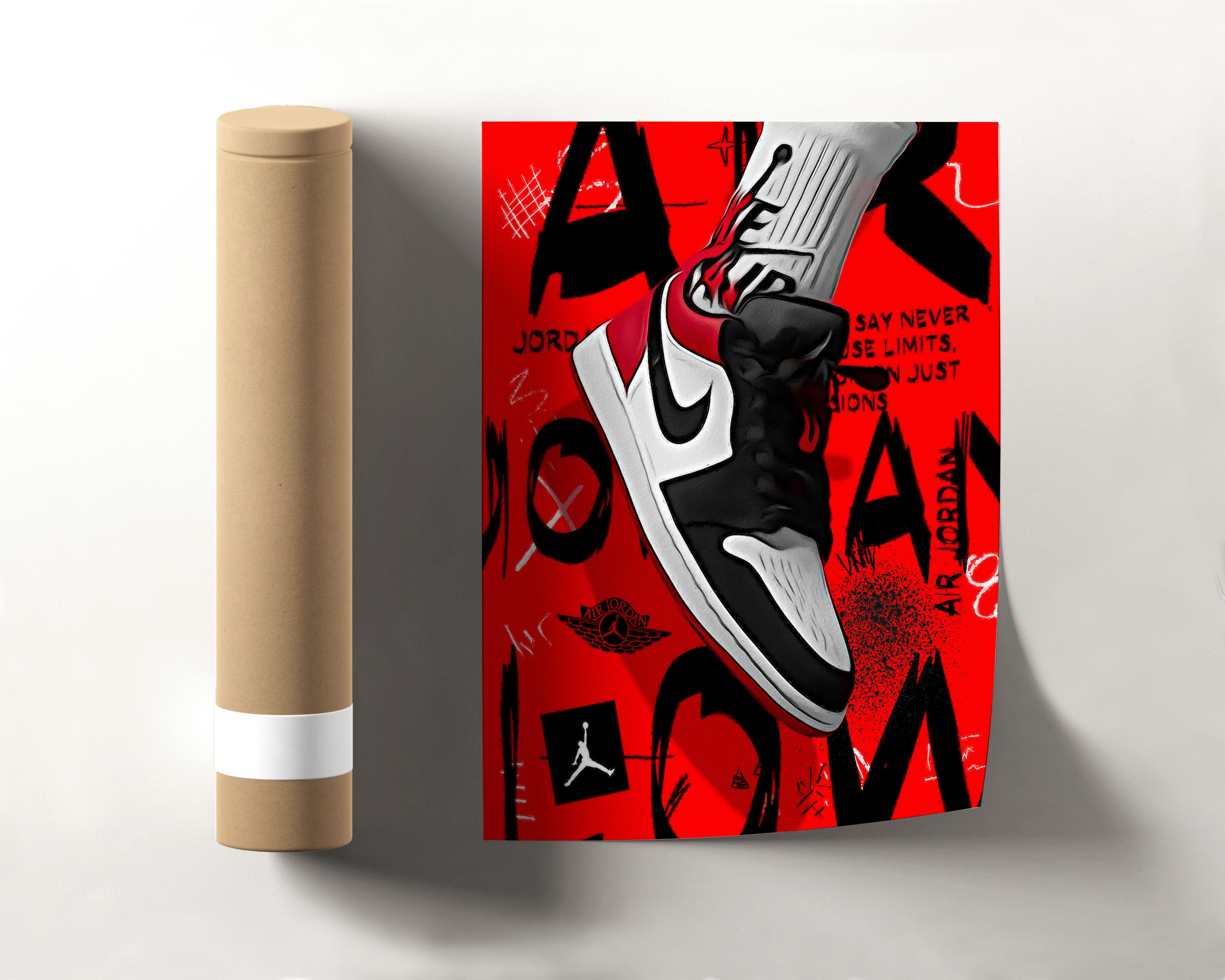 Air Jordan Poster, Nike Print, Travis Scott Wall Art, Sneaker Art ...