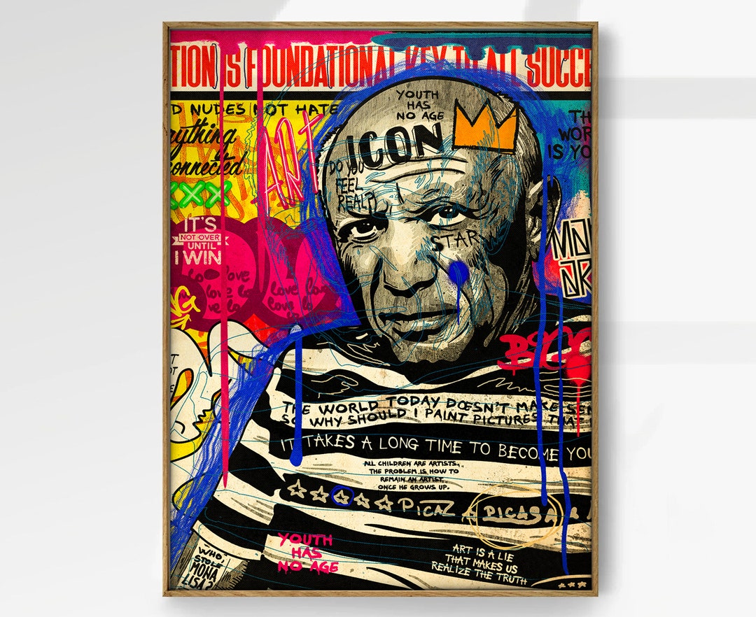 Pablo Picasso Pop Art, Picasso Art Poster, Street Wall Art, Modern Home ...
