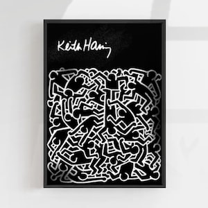 Keith Haring Party of Life Poster Keith Haring Dancer Print - Etsy