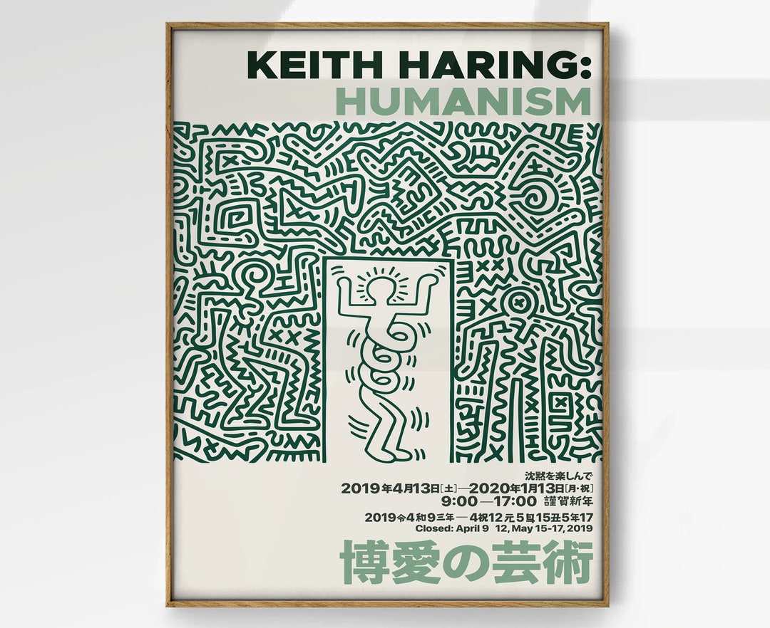 Keith Haring 'humanism' Poster Pop Art Print Modern - Etsy