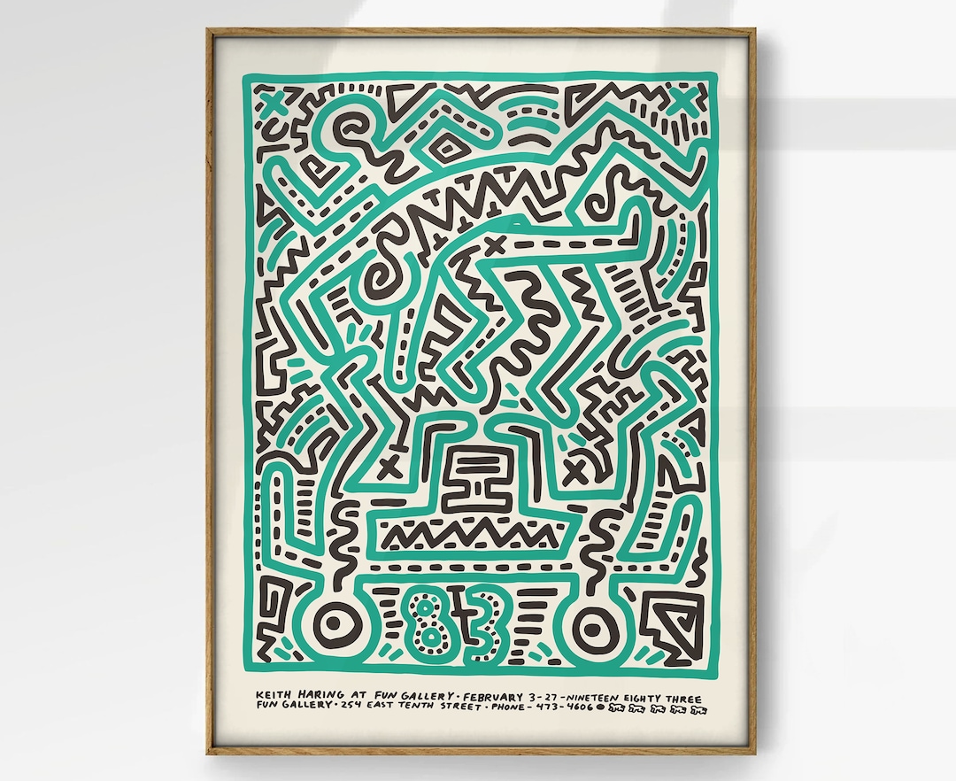 Keith Haring Print, Keith Haring Poster, Museum Poster, Keith Haring ...