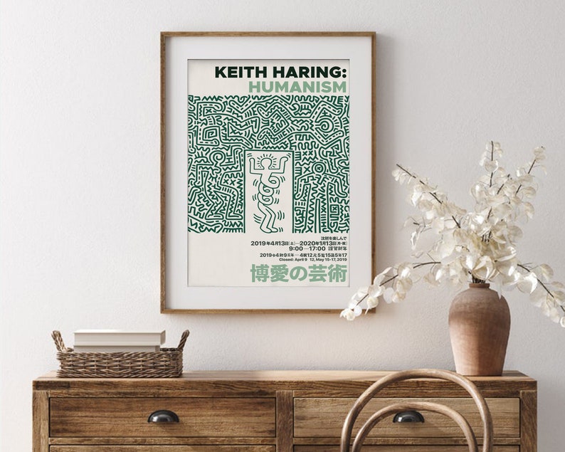 Keith Haring 'humanism' Poster Pop Art Print Modern - Etsy