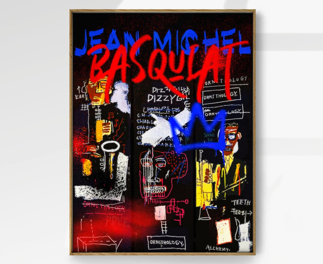 Affiche d'art abstrait Basquiat Pop Art moderne - Etsy France