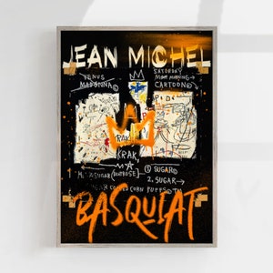 Jean Michel Basquiat Poster, Basquiat Poster, Pop Art, Modern Wall Art ...