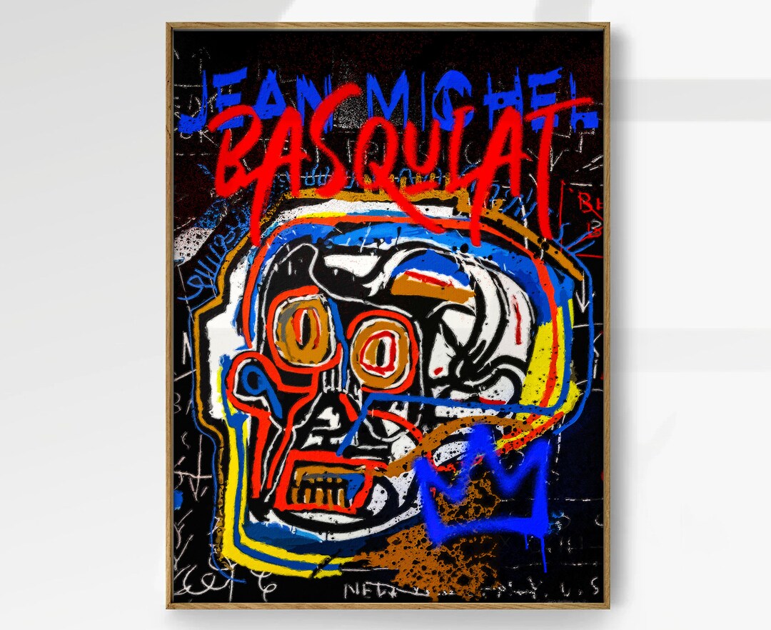 Basquiat Abstract Art Poster, Jean Michel Basquiat Print, Famous Art ...