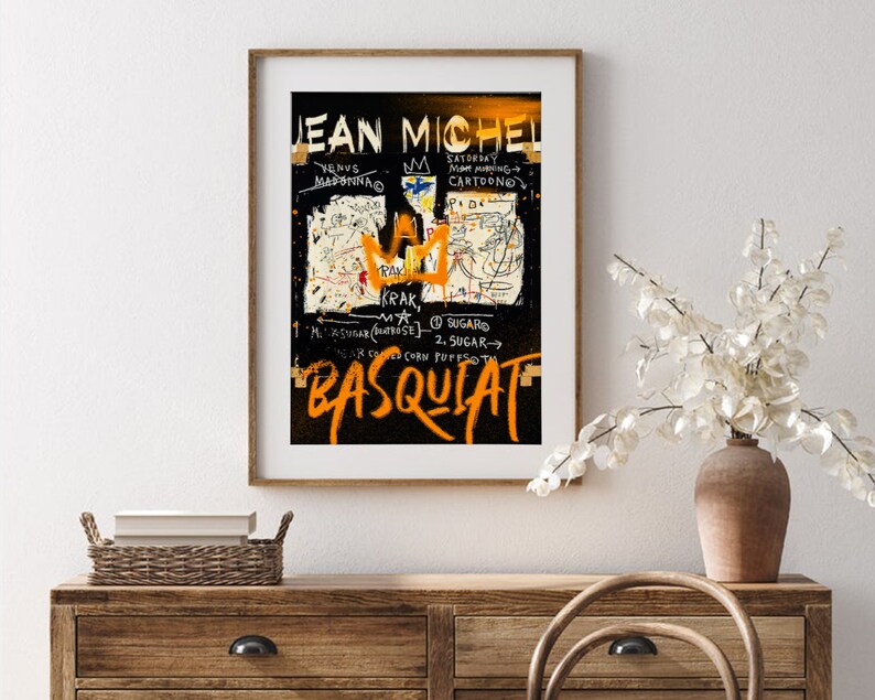 Jean Michel Basquiat Poster Basquiat Poster Pop Art Modern - Etsy