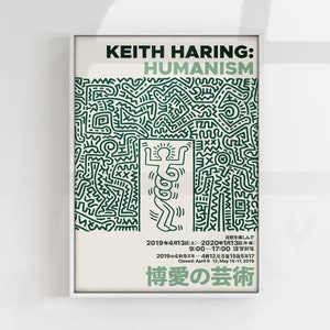 Keith Haring 'humanism' Poster, Pop Art Print, Modern Artwork, Famous ...