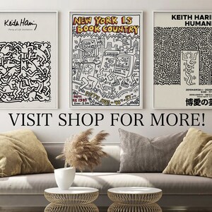 Keith Haring 'humanism' Poster, Pop Art Print, Modern Artwork, Famous ...