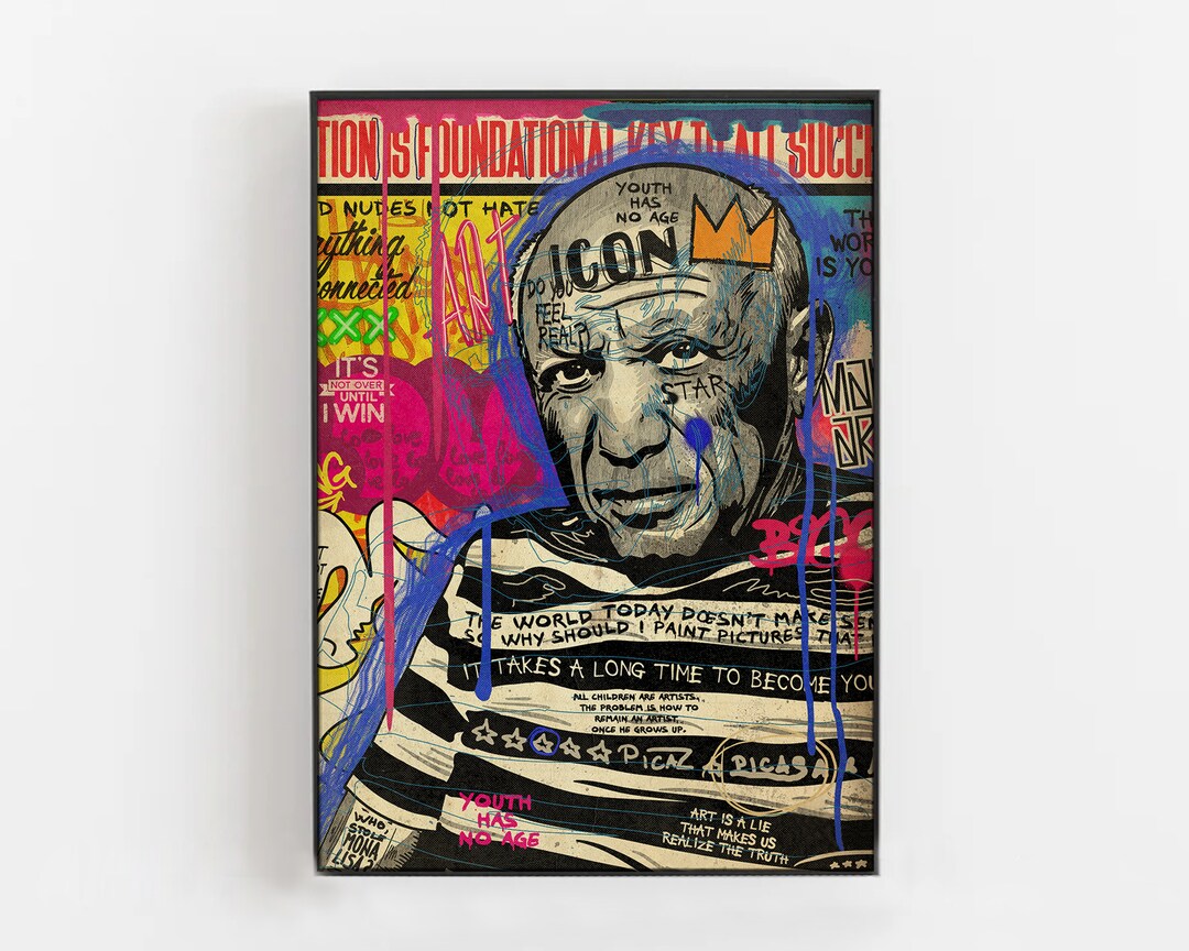 Pablo Picasso Pop Art Picasso Art Poster Street Wall Art - Etsy