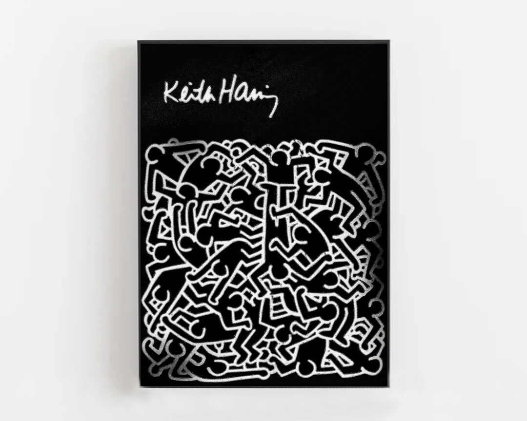 Keith Haring Party of Life Poster Keith Haring Dancer Print - Etsy