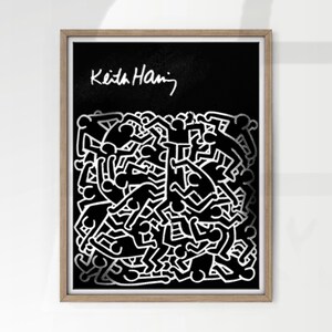 Keith Haring Party of Life Poster Keith Haring Dancer Print - Etsy