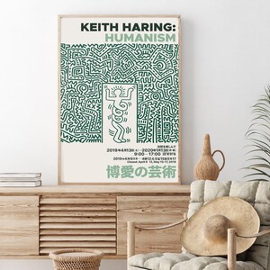 Keith Haring 'humanism' Poster, Pop Art Print, Modern Artwork, Famous ...