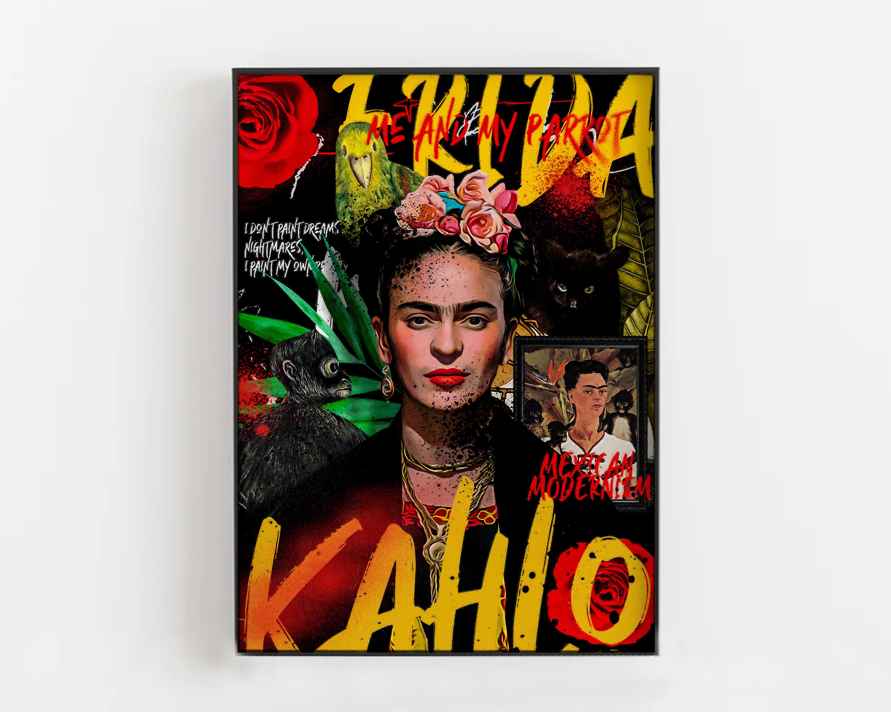 Frida Kahlo Poster Frida Kahlo Print Famous Wall Art - Etsy