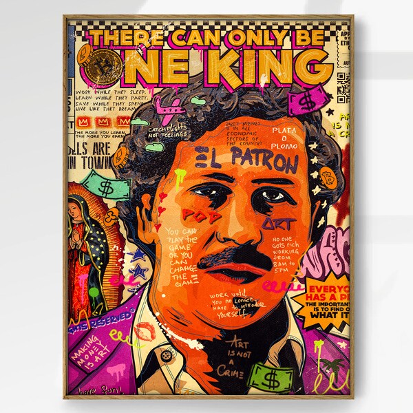 Pablo Escobar Graffiti Street Art - Etsy