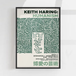 Keith Haring 'humanism' Poster, Pop Art Print, Modern Artwork, Famous ...
