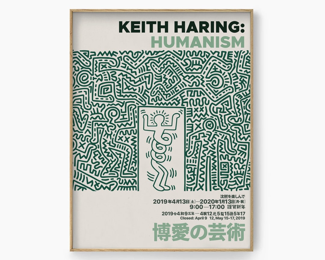 Keith Haring 'humanism' Poster Pop Art Print Modern - Etsy
