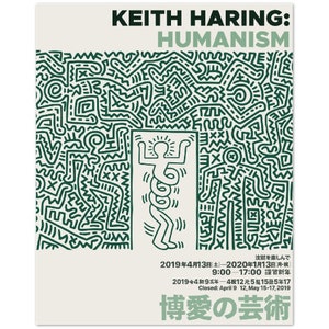Keith Haring 'humanism' Poster, Pop Art Print, Modern Artwork, Famous ...
