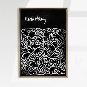 Keith Haring Party of Life Poster Keith Haring Dancer Print - Etsy