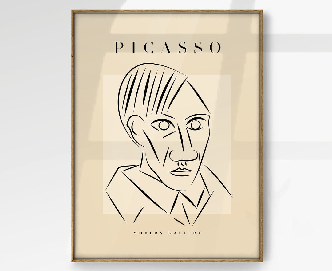 Pablo Picasso Print Famous Artist Poster Modern Gallery Wall - Etsy